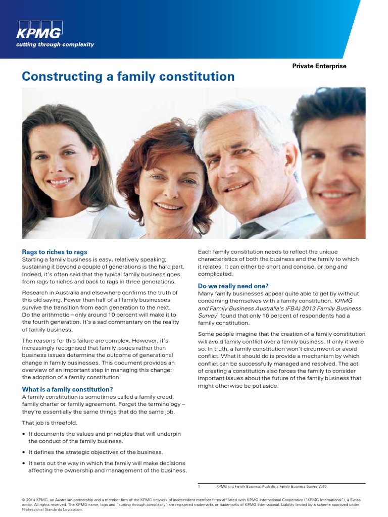 Family Constitution | PDF | Committee | Board Of Directors