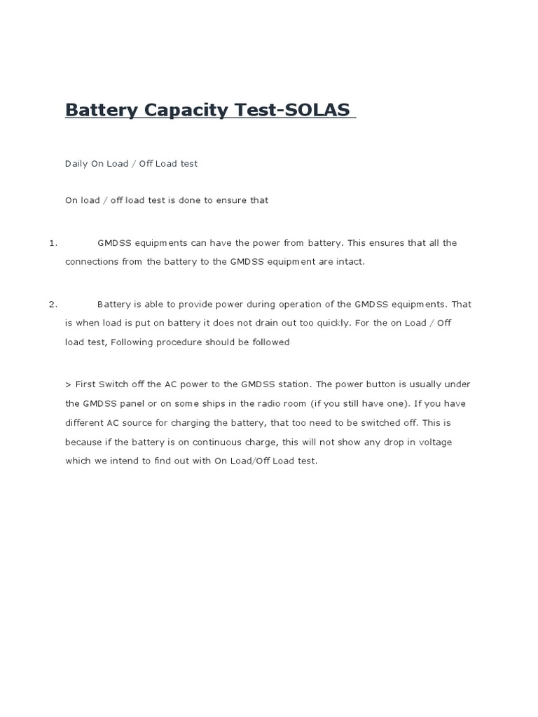 Battery Capacity Test | PDF | Voltage | Alternating Current