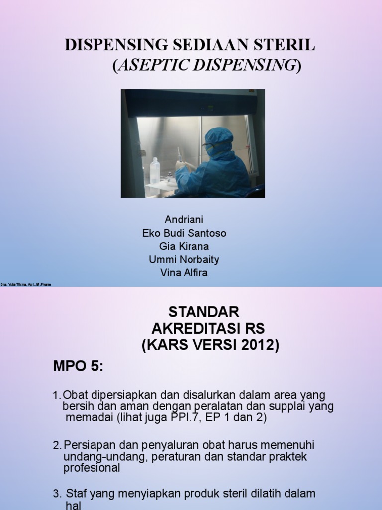 Dispensing Sediaan Steril | PDF