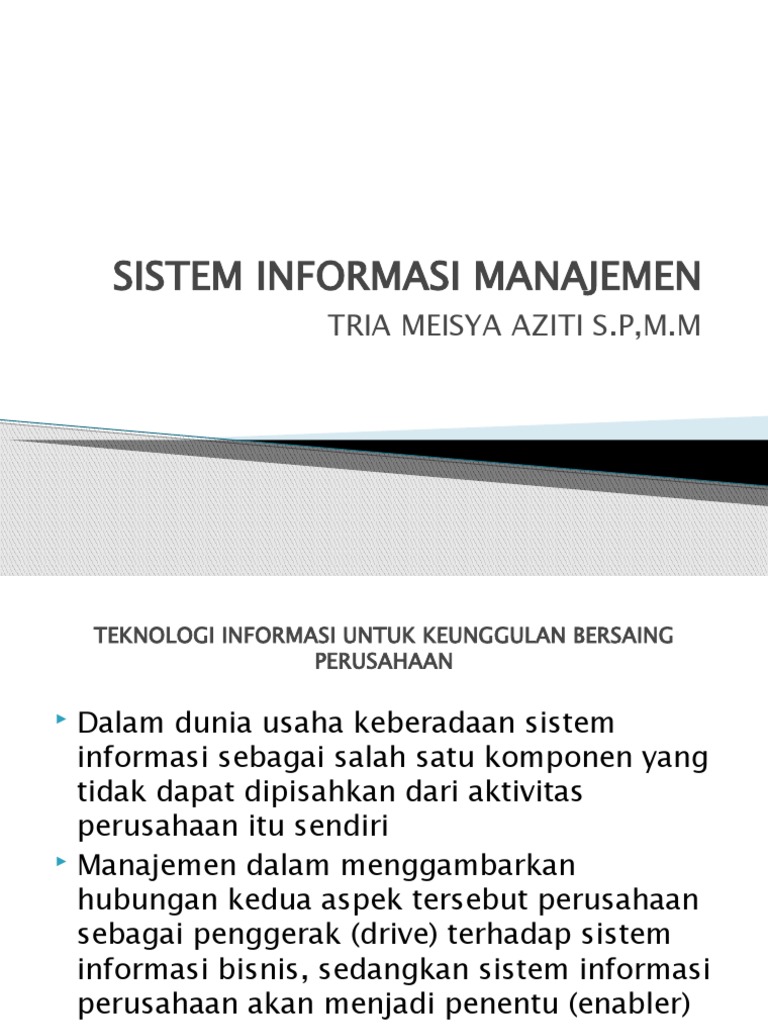 Sistem Informasi Manajemen 2 | PDF | Komputer