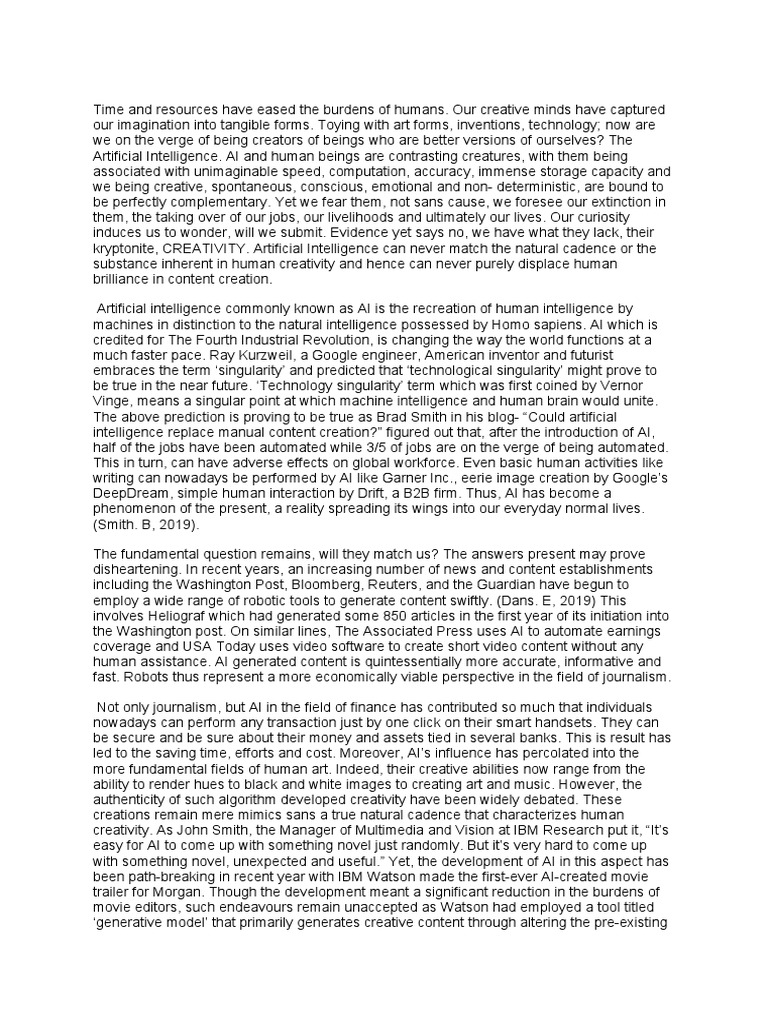 Artificial Intelligence And Human Brain Pdf Technological