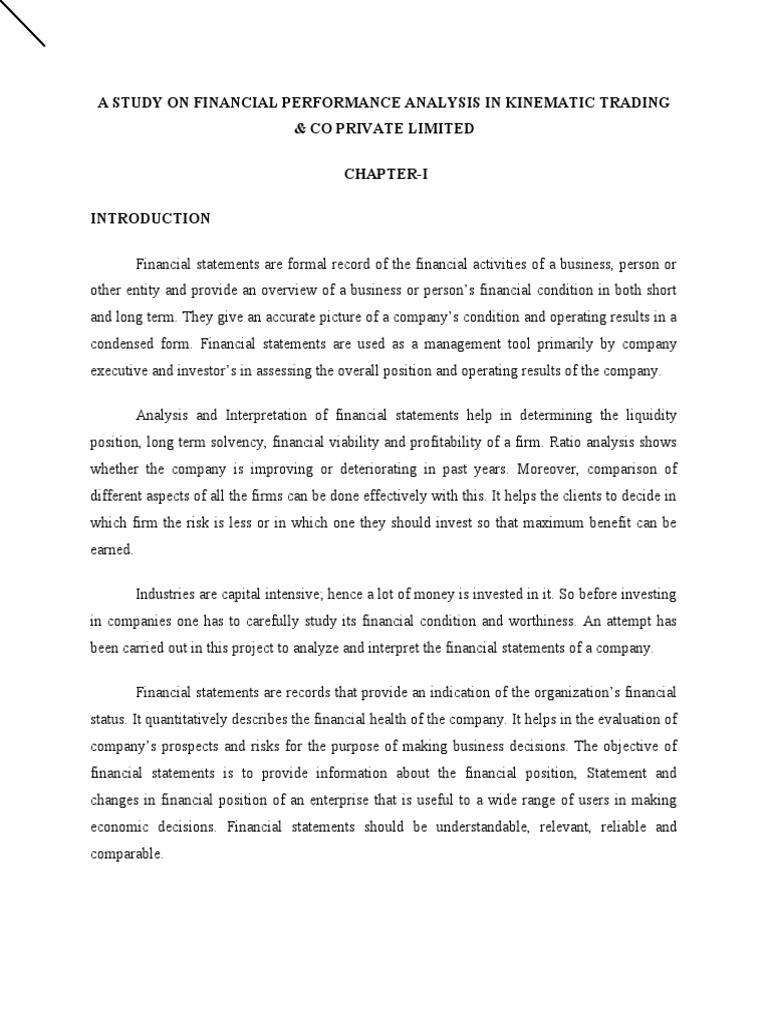 Financial Performance Analysis | PDF | Financial Statement | Balance Sheet