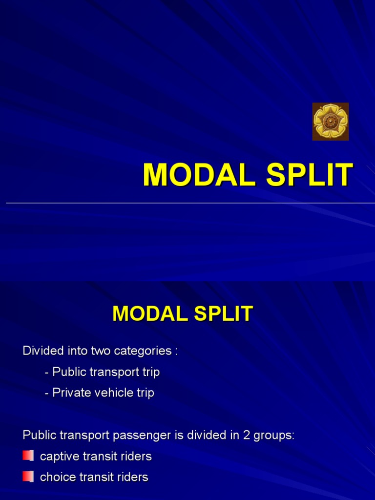 Modal Split Translate | PDF | Traffic | Transport