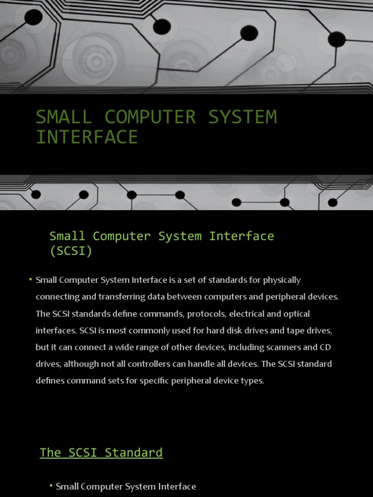 Overview of Small Computer System Interface | PDF | Internet Protocols ...