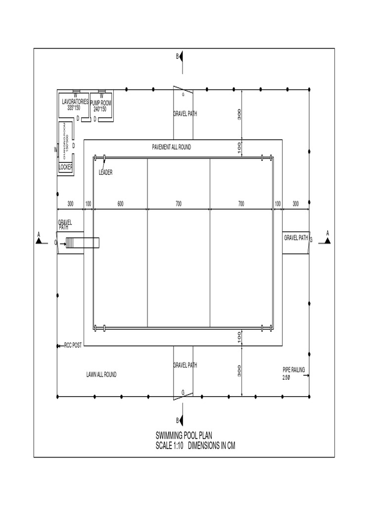 Swimming Pool Plan PDF | PDF