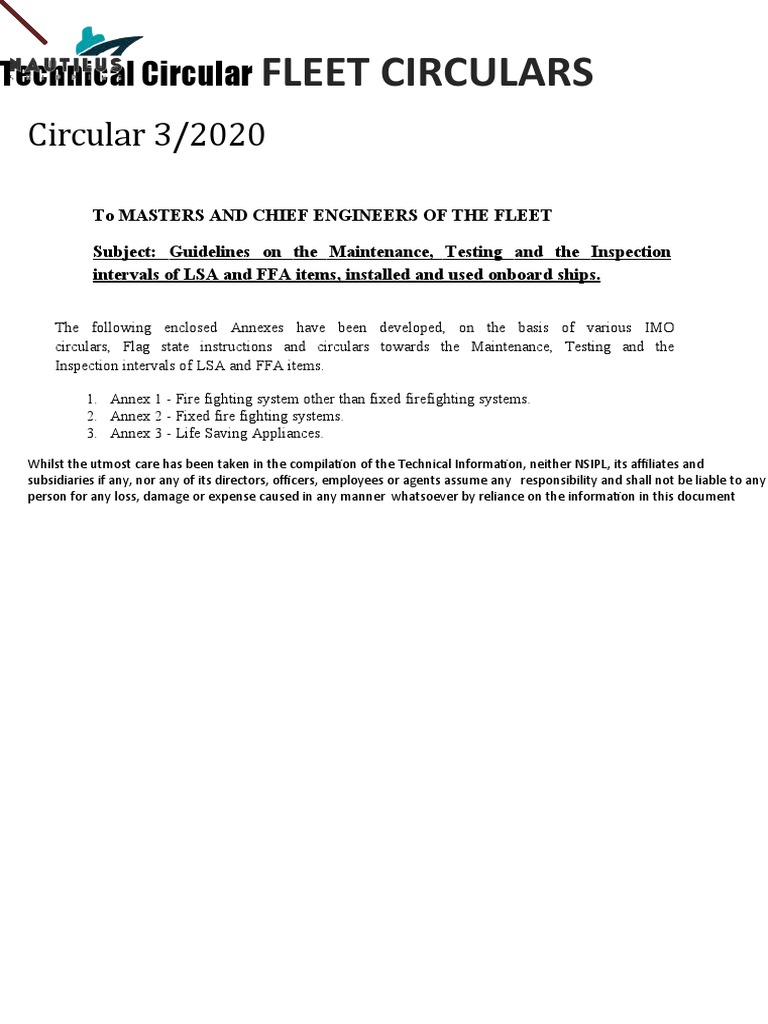 Technical Circular No 3 of 2020 | PDF | Manufactured Goods | Nature