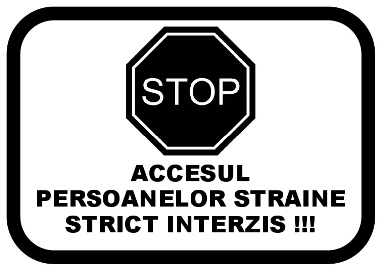 Stop - Acces Interzis | PDF
