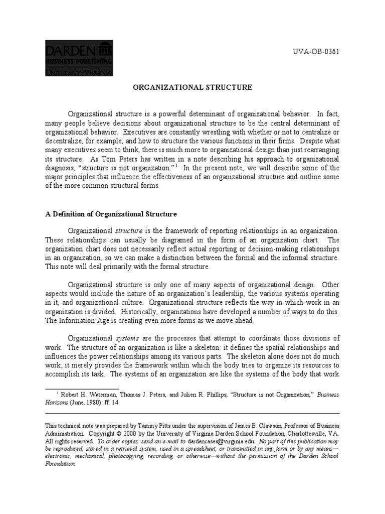 OB 0361OrgStructure | PDF | Organizational Structure | Leadership