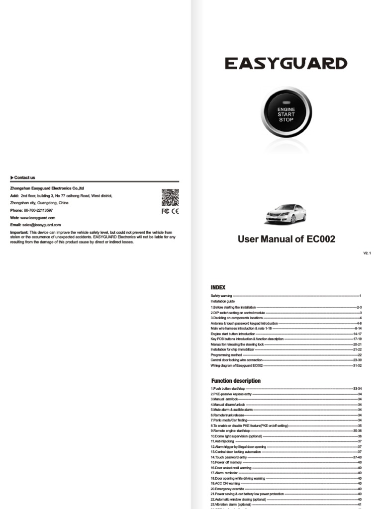 15 EC002 NS UserMan r1 4185397 PDF | PDF | Manufactured Goods | Vehicles