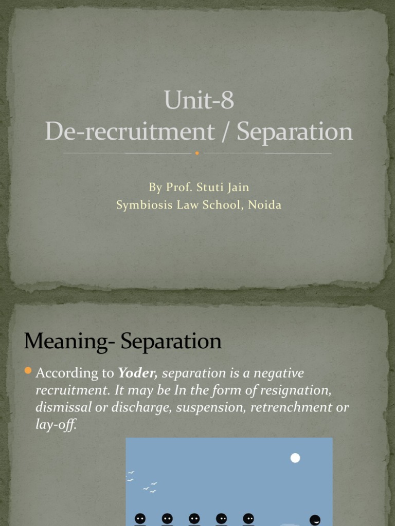 Types of Employee Separation: A Comprehensive Guide | PDF | Layoff | Labor