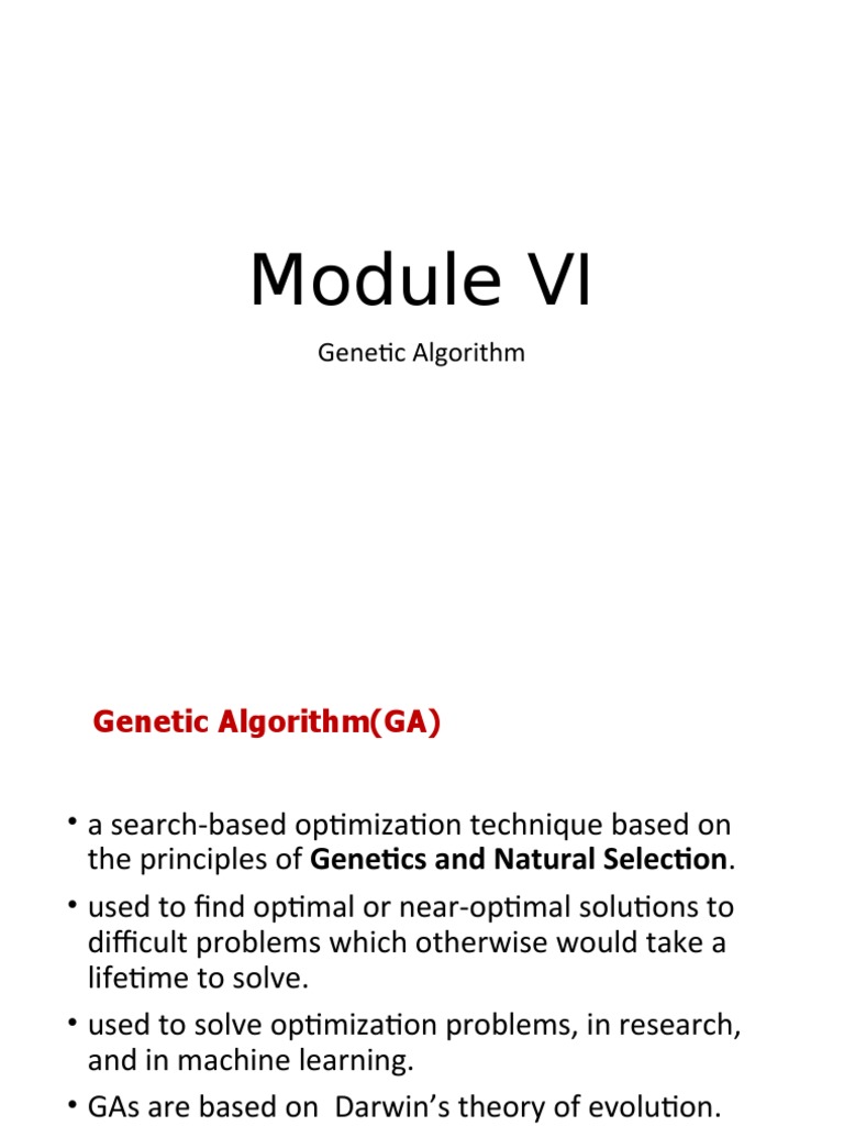 Genetic Algorithm | PDF | Genetic Algorithm | Mathematical Optimization
