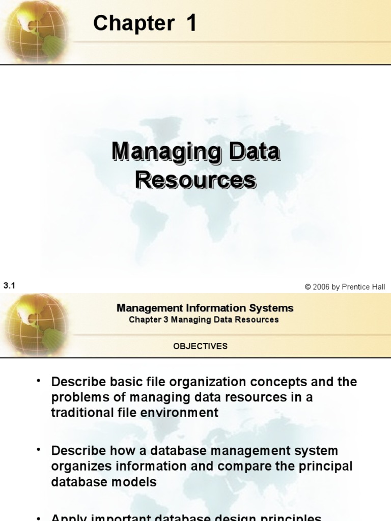 Managing Data Resources | PDF | Data Warehouse | Databases