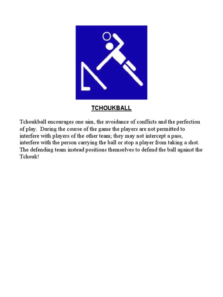 Tchoukball Rules | PDF | Team Sports | Ball Games