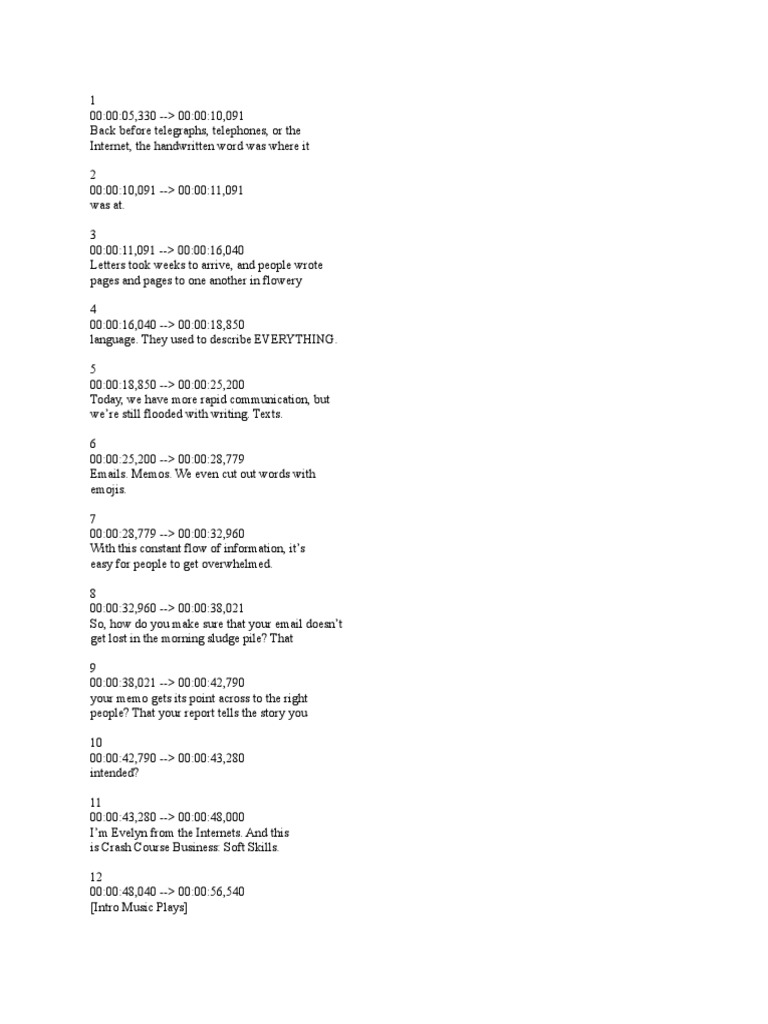 The Secret To Business Writing - Crash Course Business - Soft Skills #3 ...