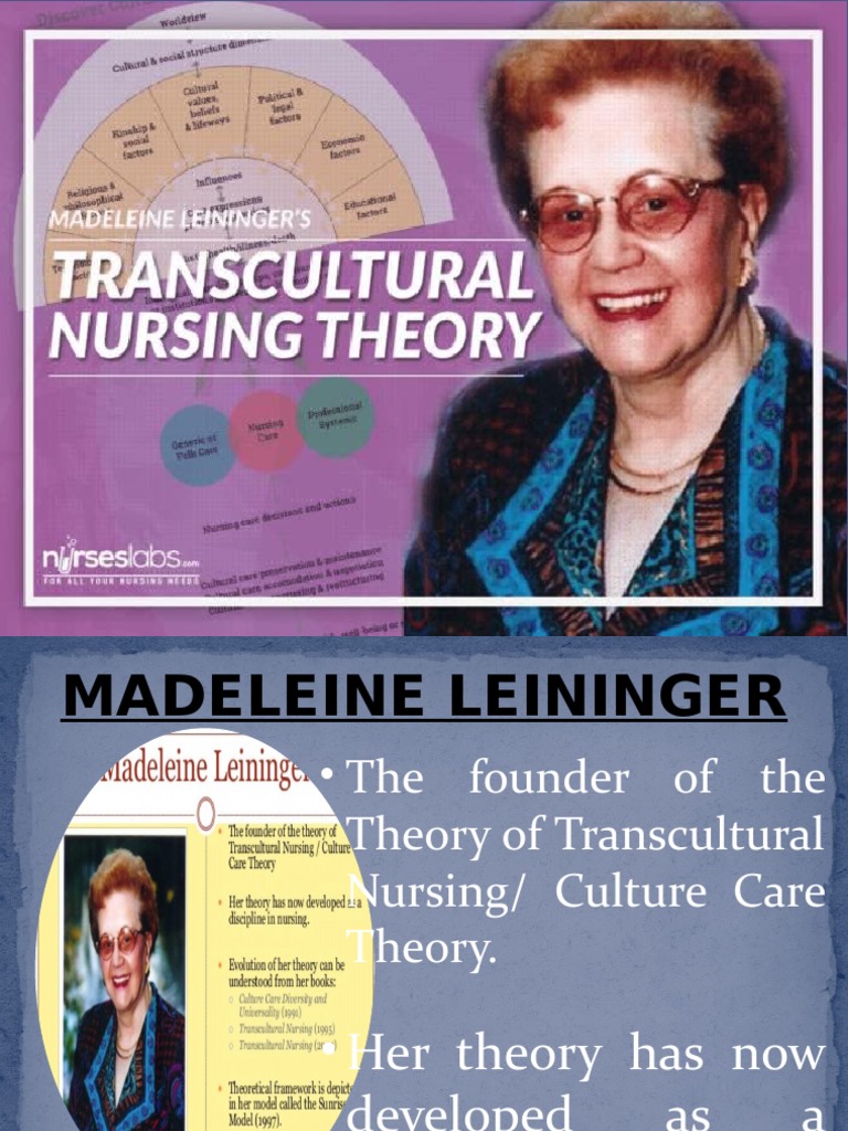 Madeleine Leininger | PDF | Nursing | Cognition