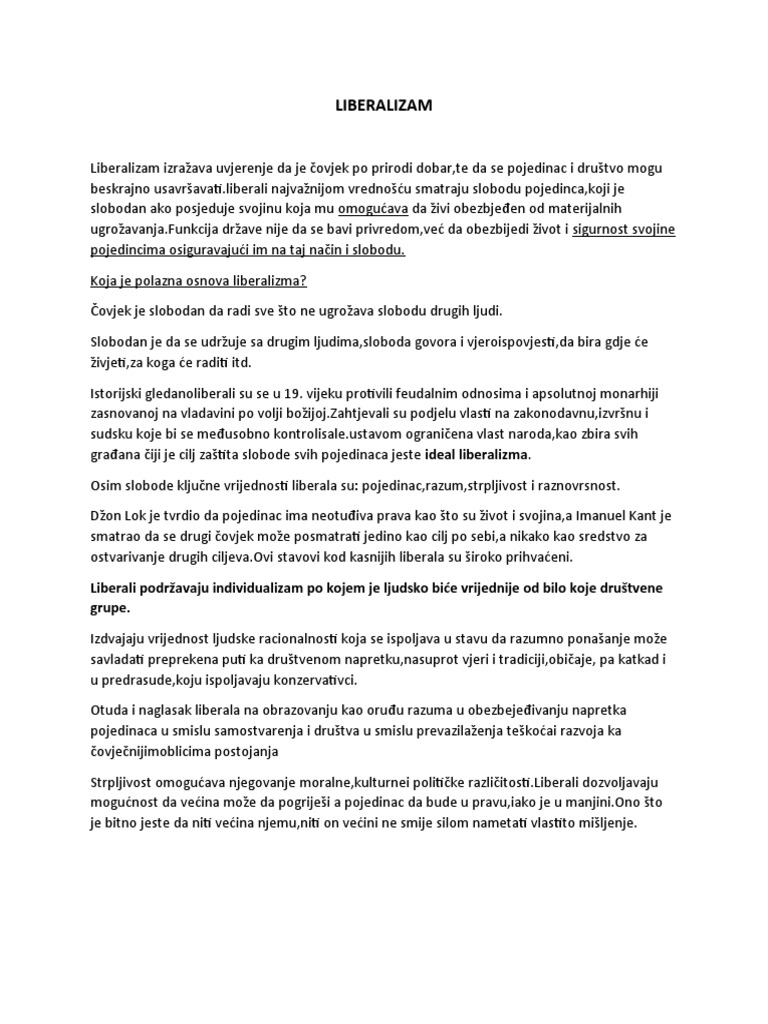 LIBERALIZAM | PDF