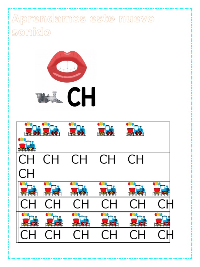 Actividades para aprender el fonema CH | PDF