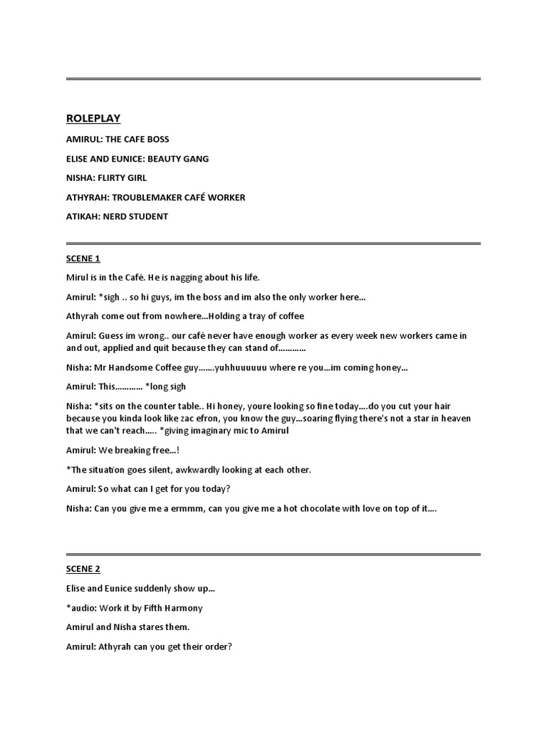 ROLEPLAY | PDF | Rain | Cloud