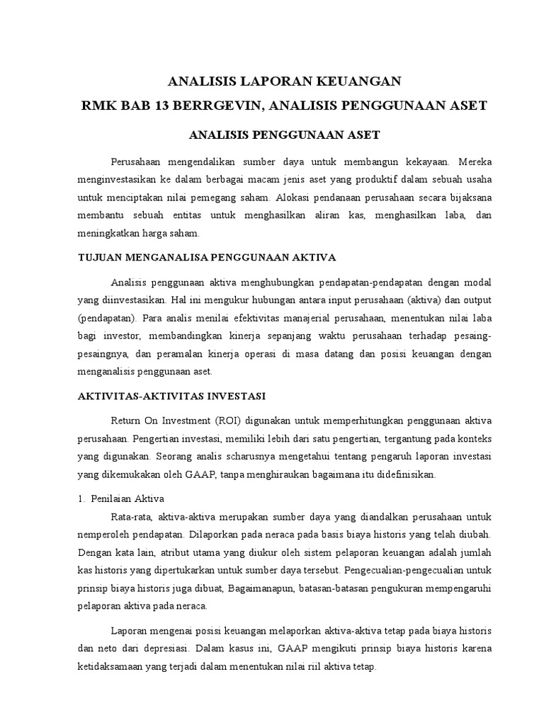 RMK Alk Bab 13 | PDF