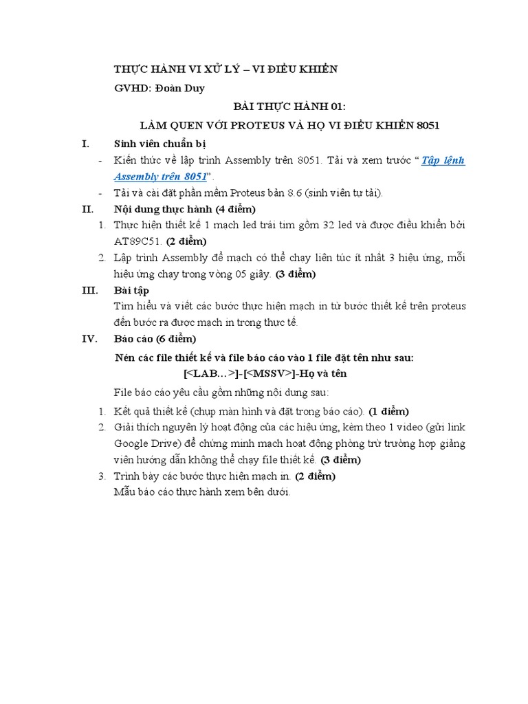 (VXL-VDK) Bai Thuc Hanh 01 | PDF