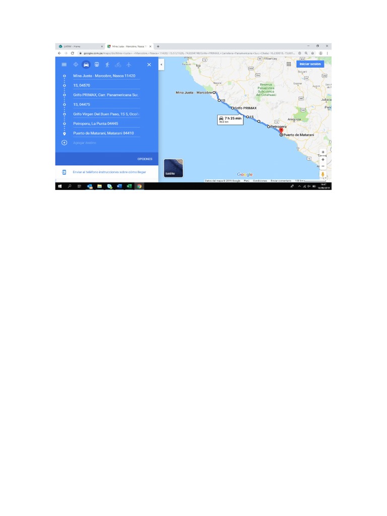 Hoja de Ruta Marcobre Matarani | PDF