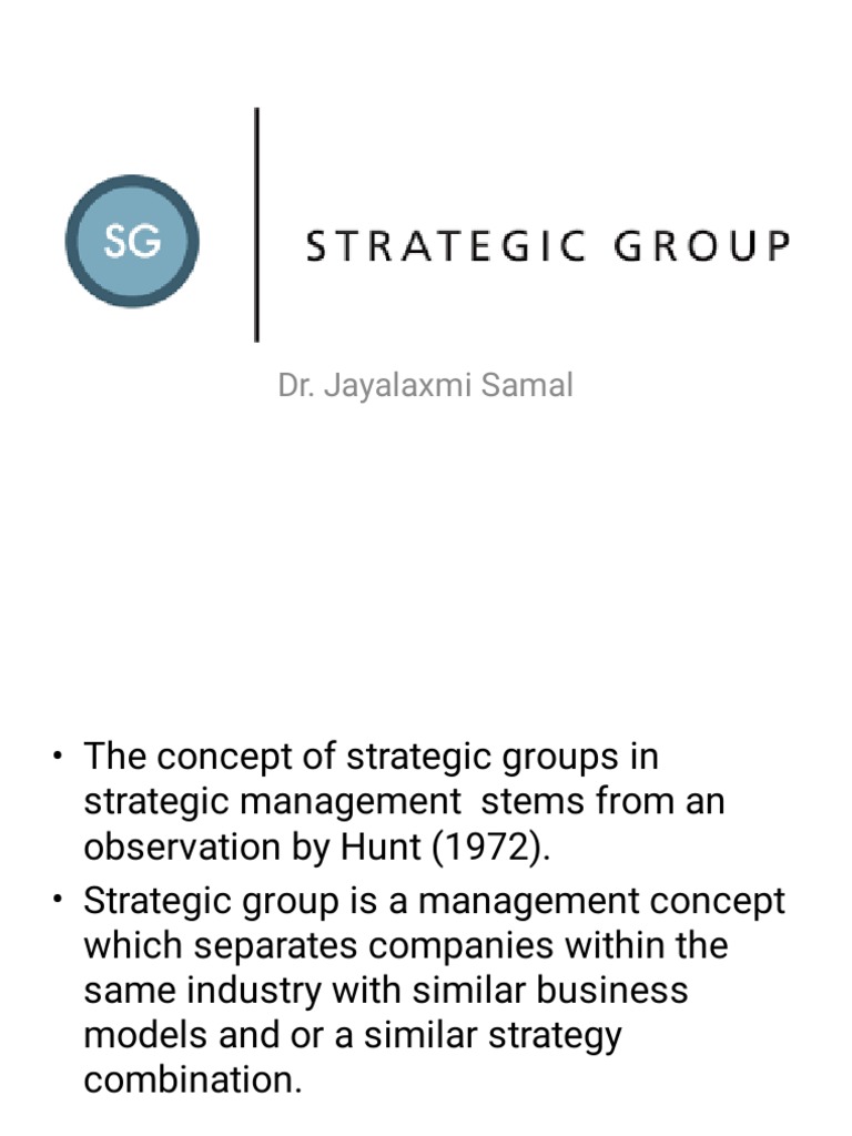 Strategic Groups | PDF | Strategic Management | Microeconomics