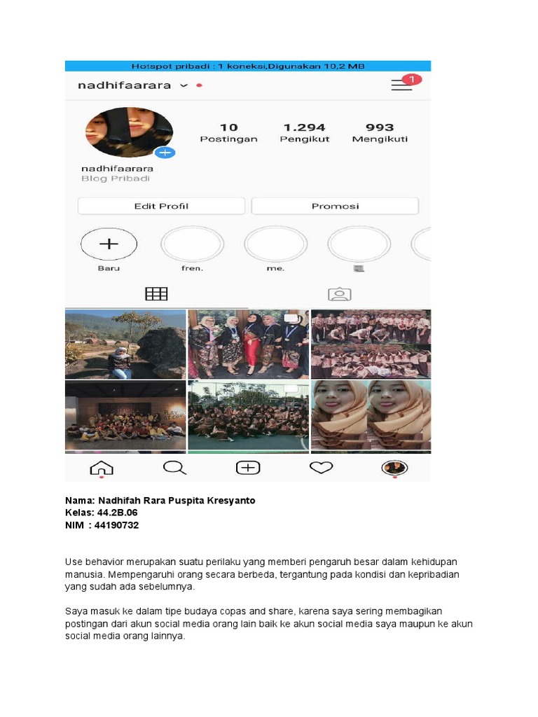 Nadhifa Rara - Latihan 1 | PDF