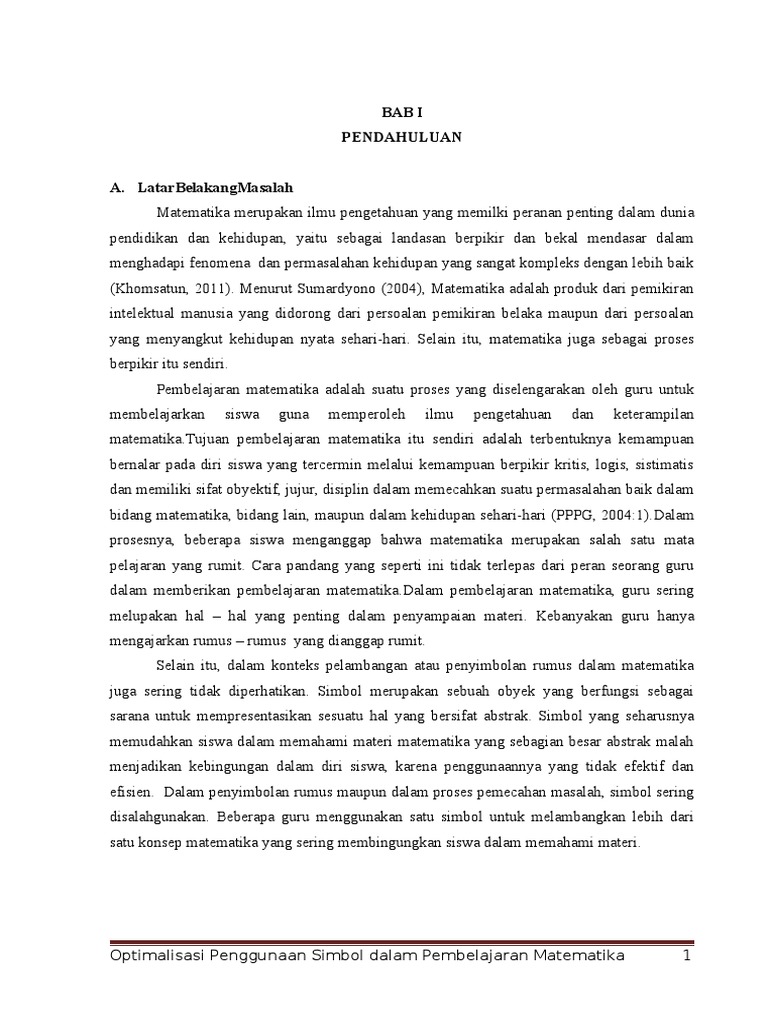 Optimalisasi Simbol dalam Matematika | PDF | Karier & Perkembangan ...