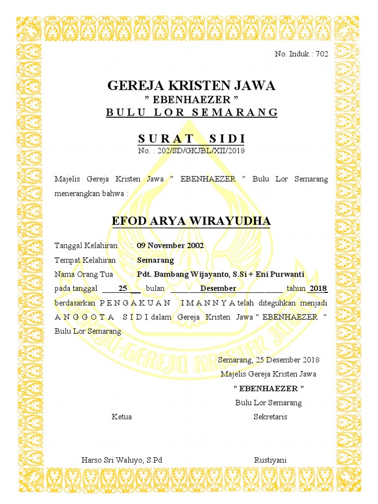 Surat Sidi Efod | PDF