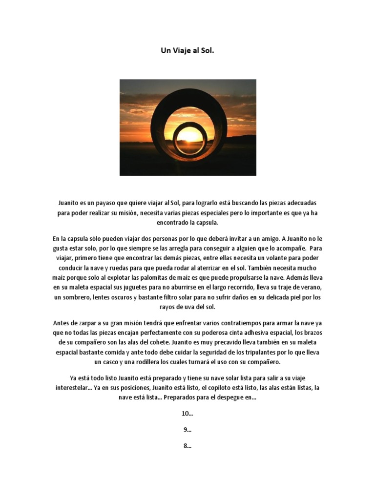 Un Viaje Al Sol | PDF