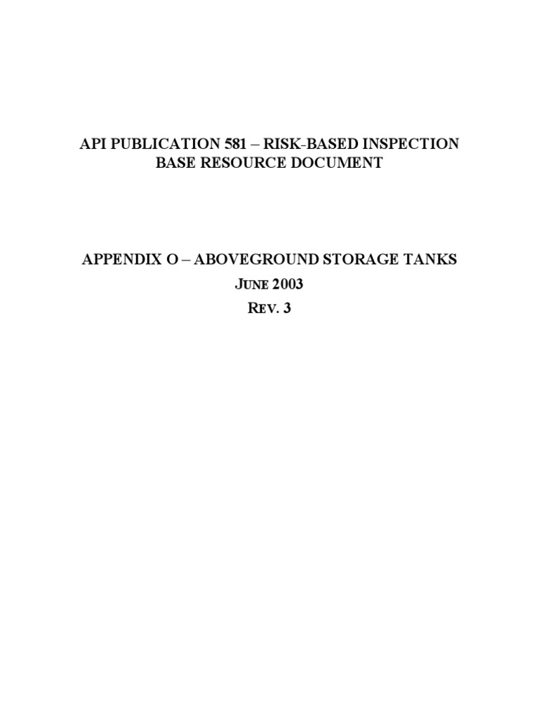 API 581 Appendix O | PDF | Fracture | Risk