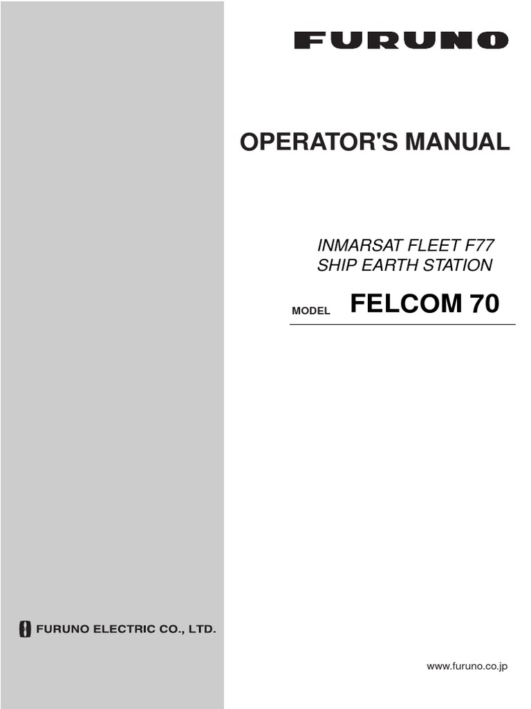 FELCOM 70 Operator's Manual H4 7-3-09 PDF | PDF | Personal ...