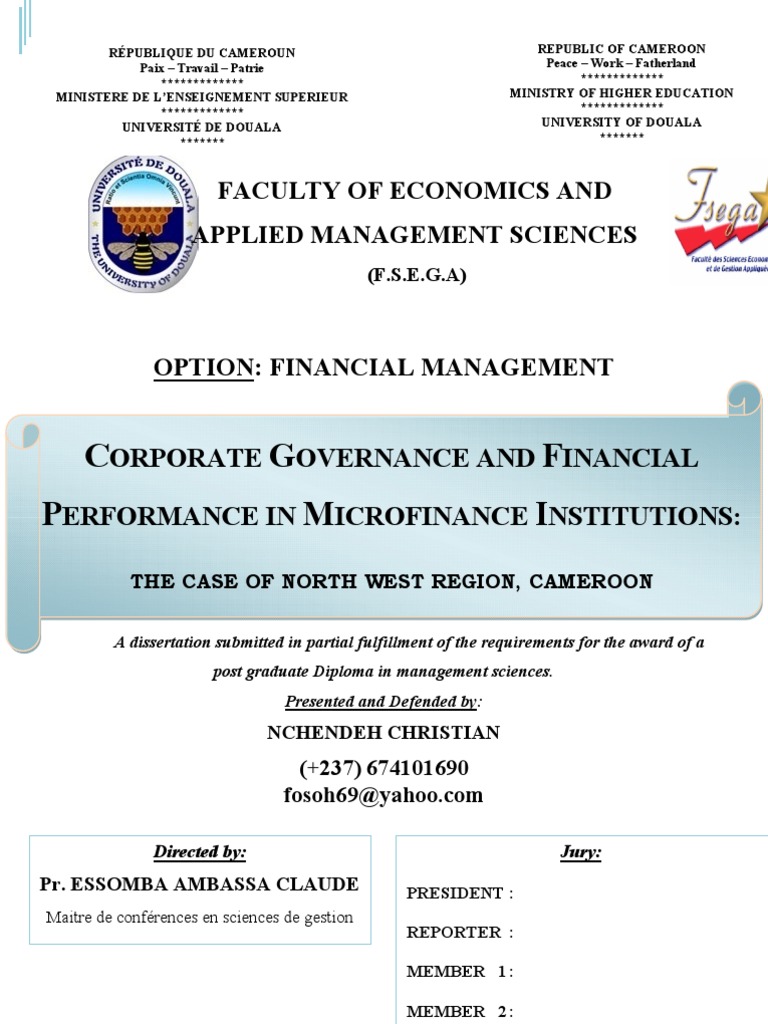 Corporate Governance in MFIs: Impact on Performance | PDF ...