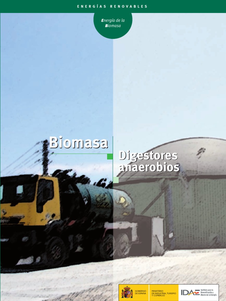 Biomasa: Digestores Anaerobios | PDF | Biogás | Metano