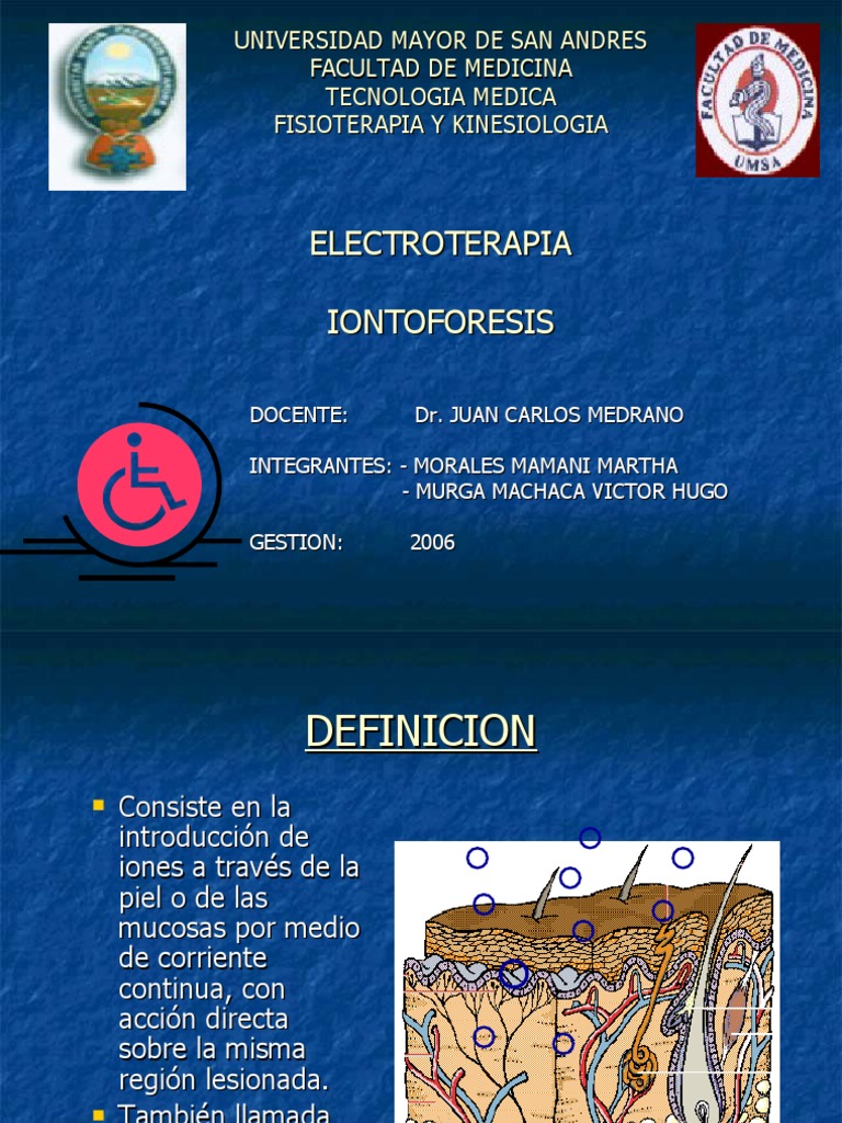 IONTOFORESIS | PDF | Ion | Medicamentos con receta