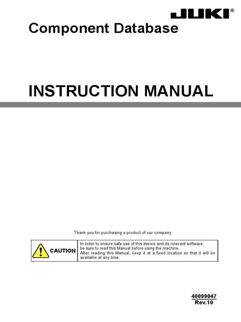 ComponentDB InstructionManual Rev10 E PDF | PDF | Personal Computers ...