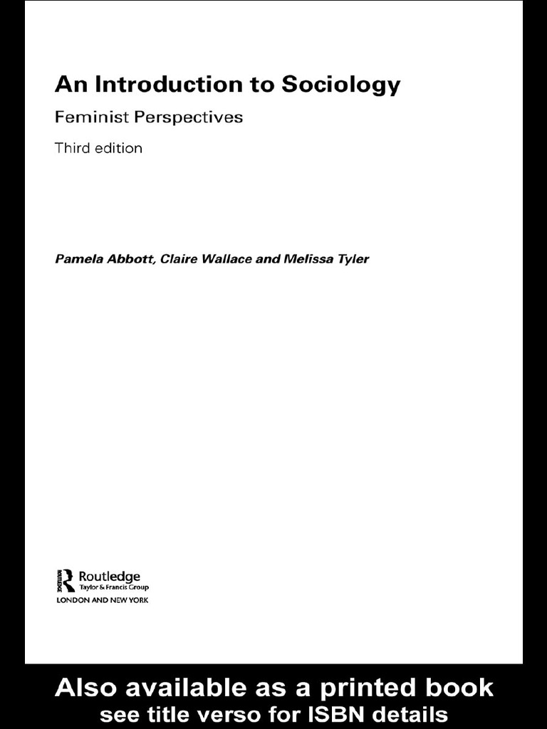ABBOT, WALLACE, TYLER - Introduction To Sociology Feminist Perspectives ...