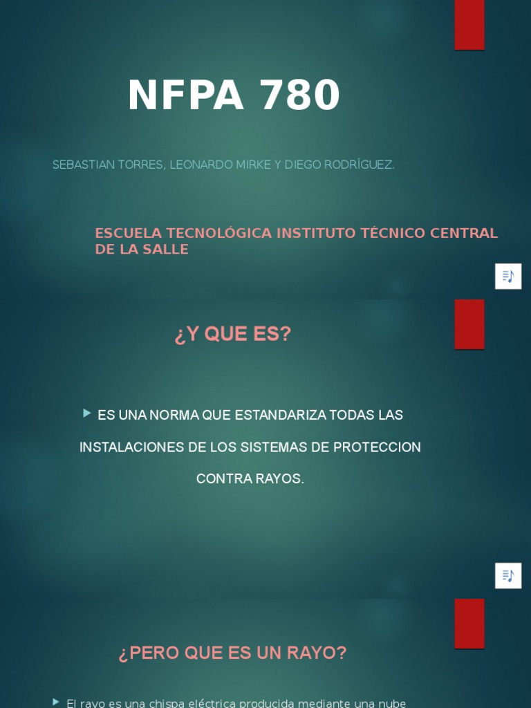 Nfpa 780 - Vid | PDF | Relámpago | Cantidades fisicas