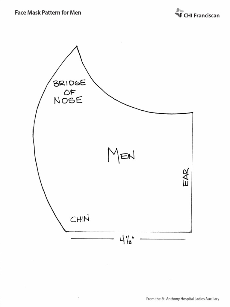Men's Face Mask Sewing Guide | PDF | Science & Mathematics