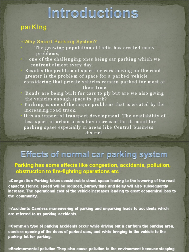 Parking Survey | PDF | Parking | Parking Lot