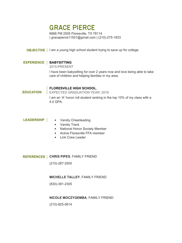Grace's Resume PDF | PDF | Career & Growth | Wellness
