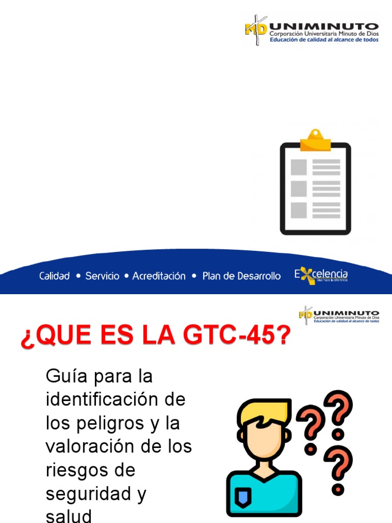 Exposicion GTC 45 | PDF | Evaluación | Seguridad y salud ocupacional