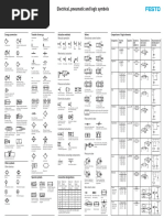 Festo Electrical, Pneumatic and Logic Symbols | PDF | Valve | Actuator