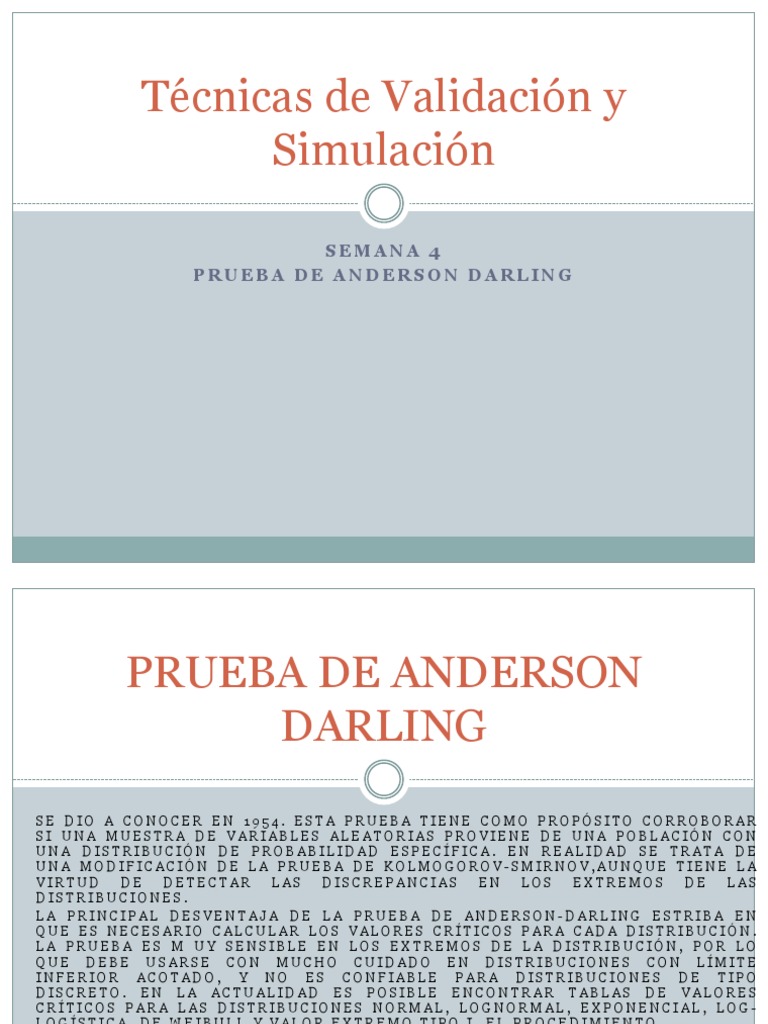 Anderson Darling PDF | PDF
