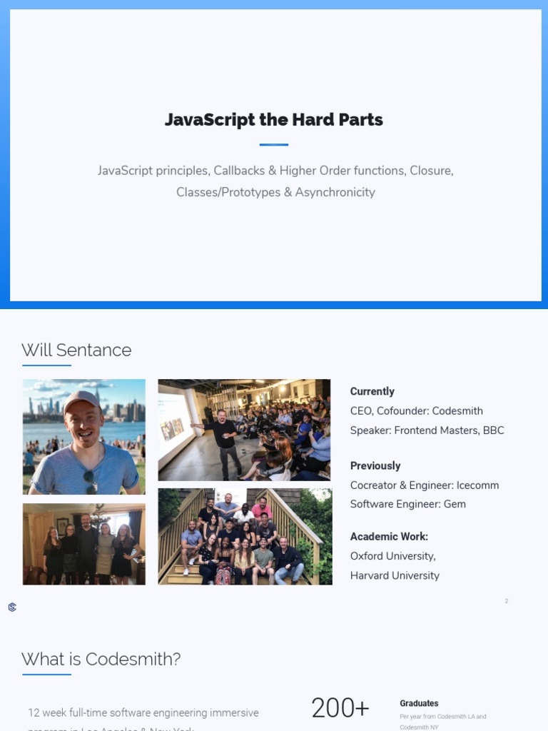 Javascript Hard Parts v2 | PDF | Java Script | Scope (Computer Science)