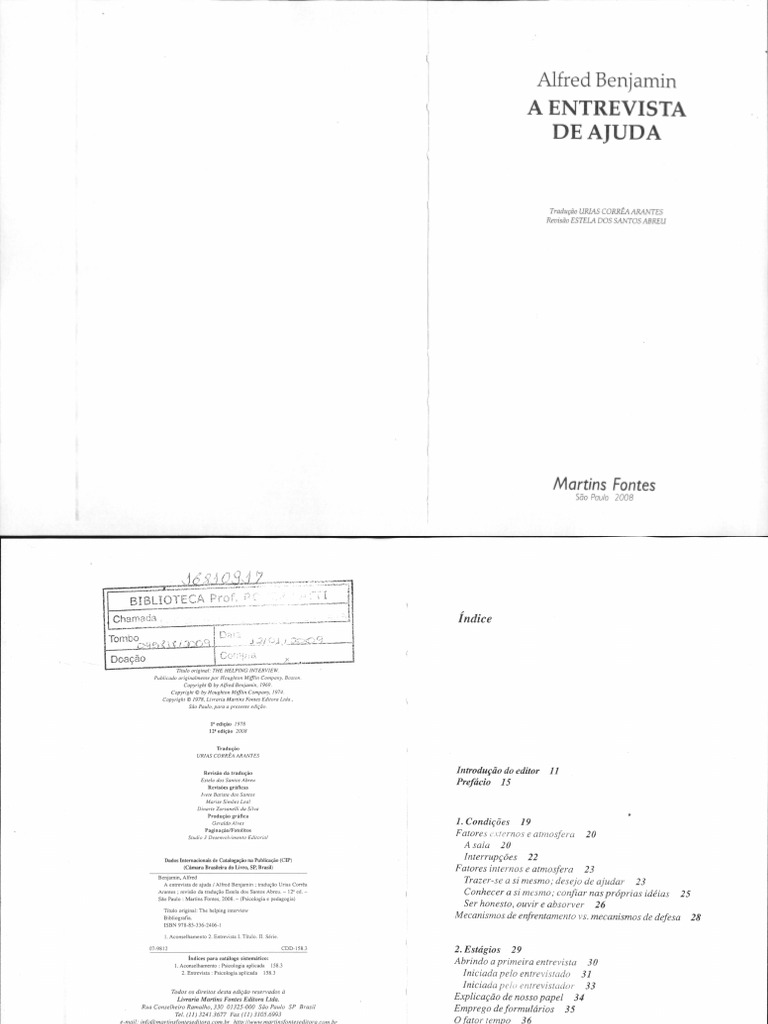 A Entrevista de Ajuda - Alfred Benjamin | PDF