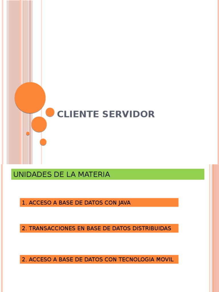 1 Acceso A Base de Datos Java Cliente Servidor | PDF | Páginas del servidor Java | Java ...