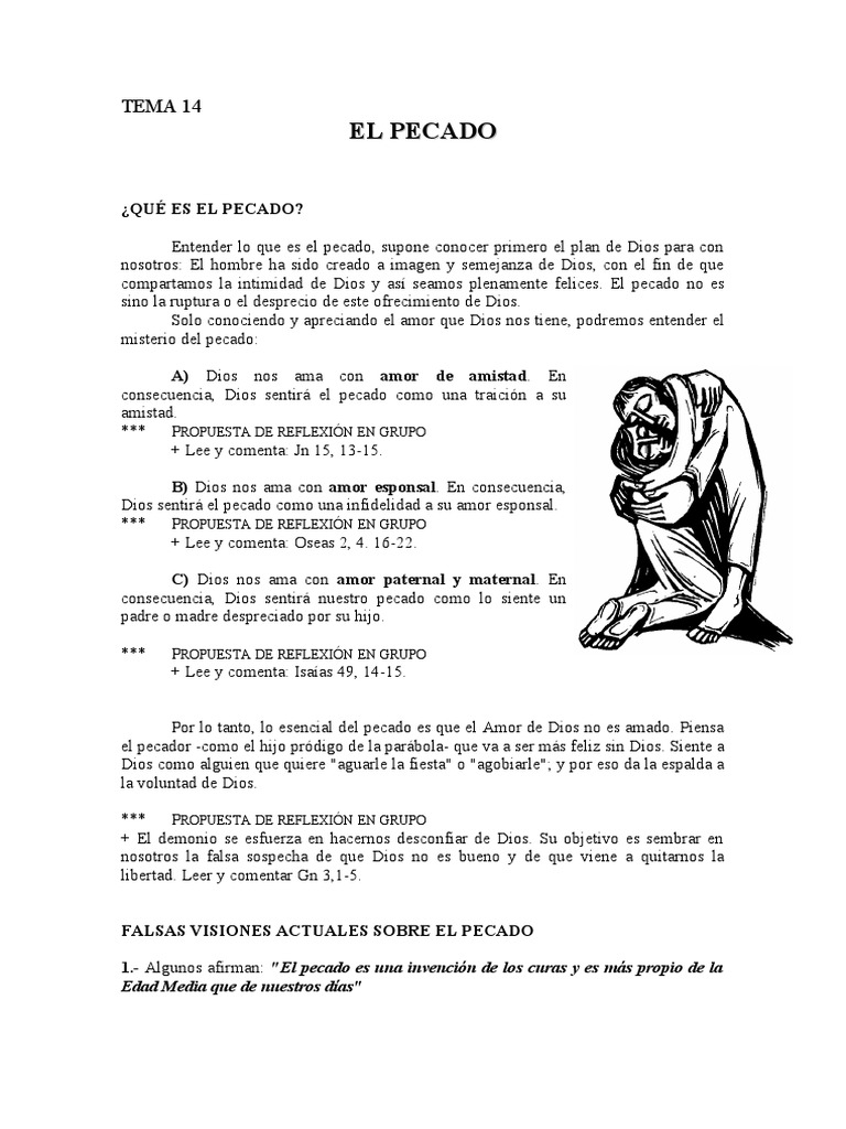 Tema 14.el Pecado | Descargar gratis PDF | Pecado | Mal