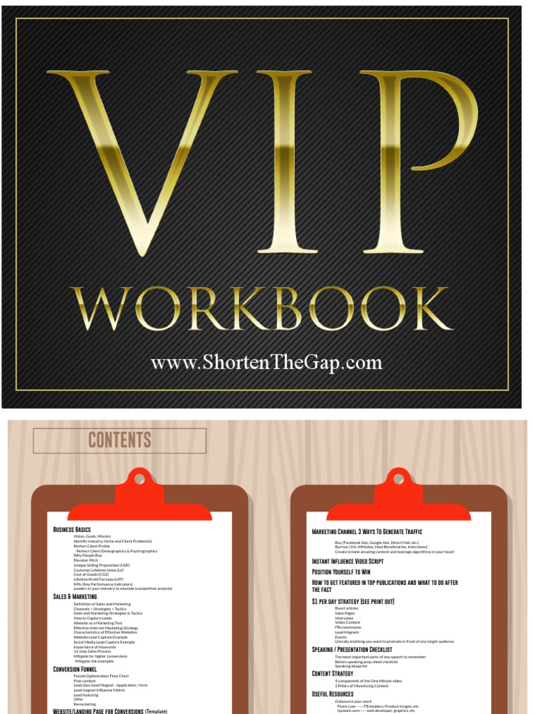STG VIP Binder PDF PDF | Download Free PDF | Performance Indicator | Sales