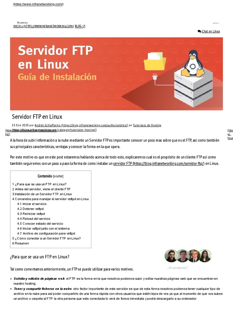 Servidor FTP en Linux - Guía de Instalación Paso A Paso | PDF | Protocolo de transferencia de ...
